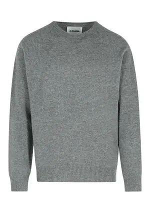 JIL SANDER Jil Sander Grey Virgin Wool Blend Sweater Men Gray