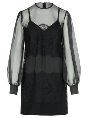 Dolce & Gabbana Silk Organza Dress - Black