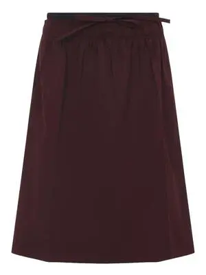 Prada Cotton Blend Midi Skirt - Multicolor