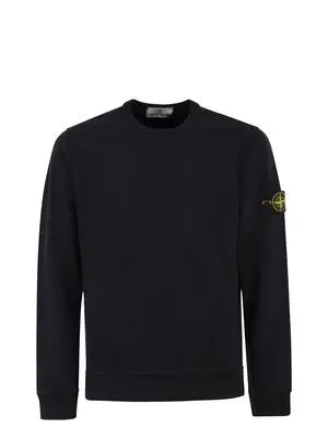 Stone Island STONE ISLAND Cotton Crew Neck Sweatshirt Blue