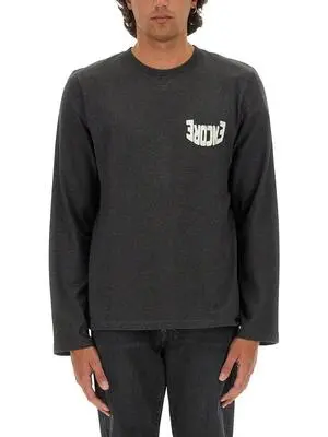 COURREGES T-shirt With Logo - Black