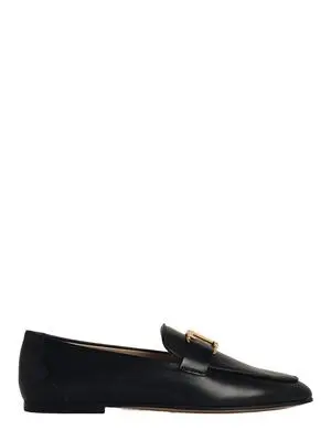 TOD'S Leather Loafers - Black