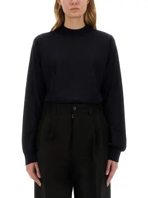 MAISON MARGIELA Wool Jersey Pullover - Blue