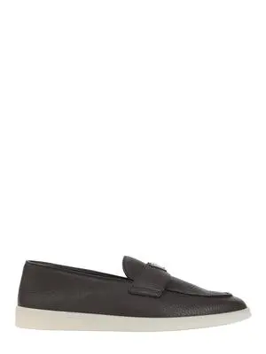 Prada Leather Loafer - Brown