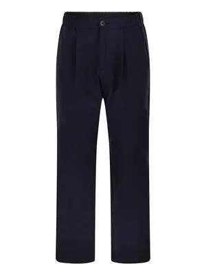Herno HERNO Stretch Techno-Nylon Pleated Jogger Trousers Multicolor