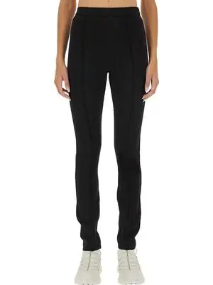 Moncler Slim Fit Logo Pants - Black