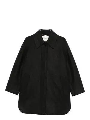 Fendi Fendi Wool Midi Coat Multicolor