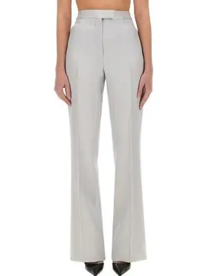 TOM FORD Wide Leg Tuxedo Tailored Pants - Gray