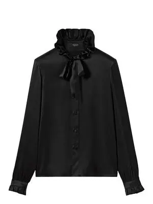 Gucci Silk Satin Shirt - Black