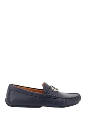 Dior Roadie Leather Loafers - Blue