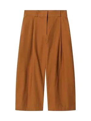 Balenciaga Camel-colored Cotton Trousers - Brown