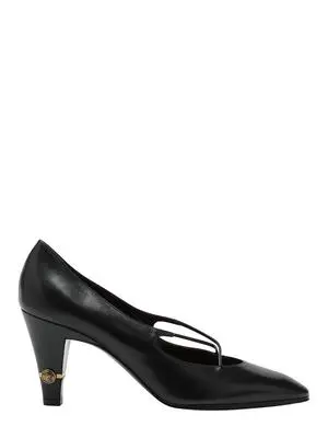 Versace Leather Pumps - Black