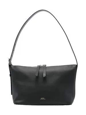 A.p.c. Leather Shoulder Bag - Black
