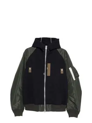 Sacai Zipped Sweatshirt - Multicolor