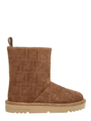 Fendi Apres Chic Leather Boots - Brown