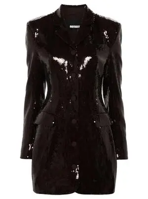ROTATE BY BIRGER CHRISTENSEN Short Blazer-style Dress - Brown