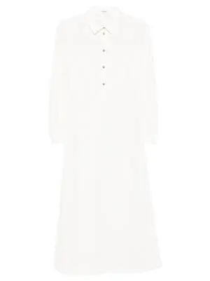 Celine Crochet Cotton Long Dress - Multicolor