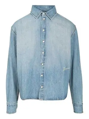 Jacquemus Simon De-nîmes Denim Shirt - Blue