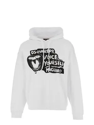 Dsquared2 X Magliano Collaboration Graphic Hoodie - Multicolor