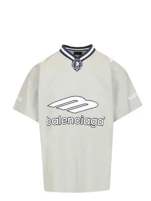 Balenciaga Balenciaga Men 3B Football T-Shirt Gray
