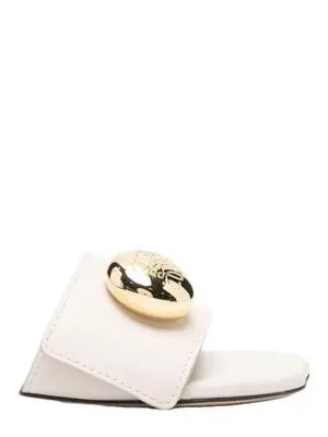 Loewe Pebble Leather Slides - Multicolor