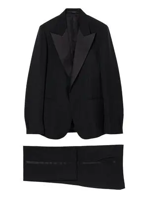 Gucci Suit In Fine Mohair Wool Fabric - Black