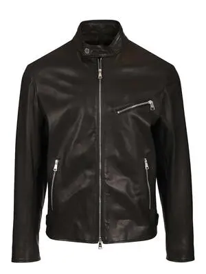 TAGLIATORE TAGLIATORE Lambskin Biker Jacket