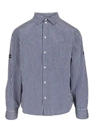 Balenciaga Oversized Striped Shirt - Blue