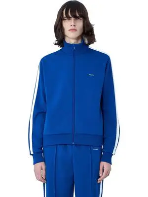 Prada Technical Jersey Zip-front Track Jacket - Blue