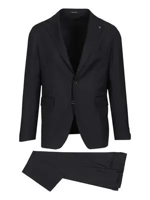 Tagliatore Montecarlo Pinstriped Suit - Blue