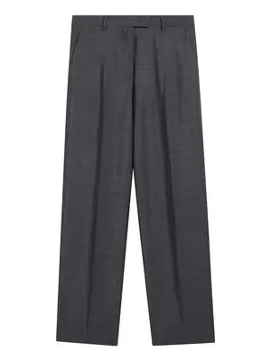Miu Miu MIU MIU Wool-Blend Trousers Gray