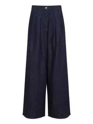 Dries Van Noten Pamplona Denim Pants - Blue