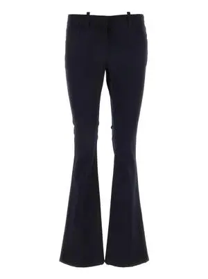 Off-White Virgin Wool Flare Pant - Blue
