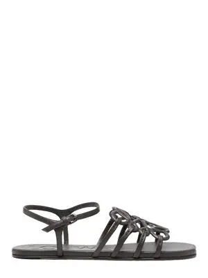 Loewe Flat Leather Sandals - Multicolor