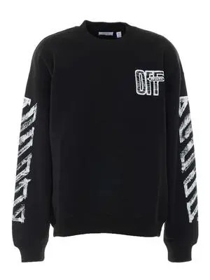 Off-White Motion Arrow Skate Sweatshirt - Black