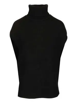 TOTEME TOTÊME Double-Knit Cape Knit Black