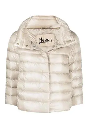 Herno Goose Down Padded Puffer Jacket - Cream