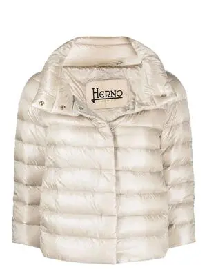 Herno Goose Down Padded Puffer Jacket - Cream