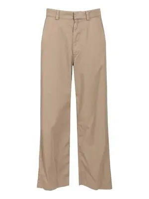 Balenciaga BALENCIAGA Cotton Twill Workwear Trousers Cream