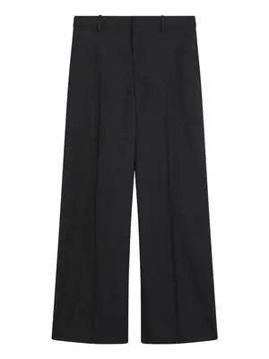 Gucci Wide-leg Wool Trousers - Gray