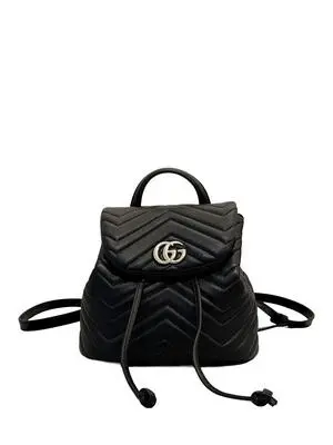 Gucci Gg Marmont Leather Backpack - Multicolor