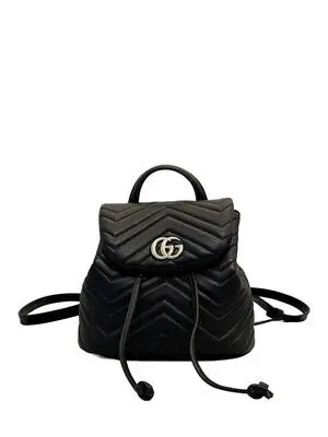 Gucci Gg Marmont Leather Backpack - Multicolor