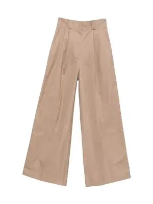 Balenciaga Cotton High-waisted Trousers - Multicolor