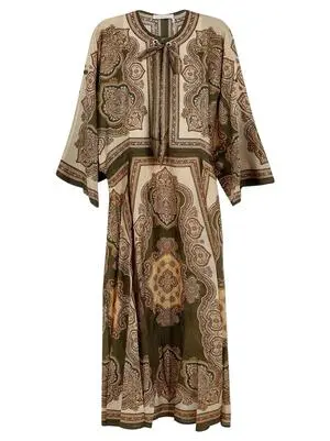 Zimmermann Mahon Silk Tunic Dress - Multicolor