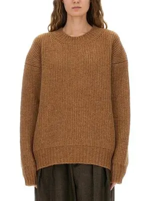 Saint Laurent Thick Knit Pullover - Cream
