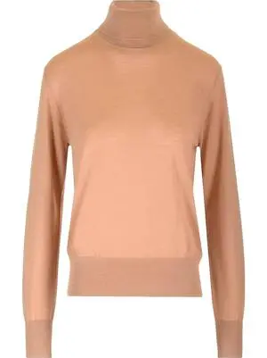 FORTE_FORTE Superfine Merinos Turtleneck Sweater - Brown