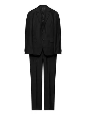Prada Single-breasted Suit In Anthracite Wool And Cashmere - Gray