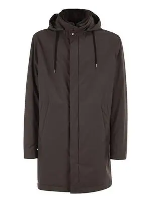 Herno Lightweight Stretch Technical Parka - Brown