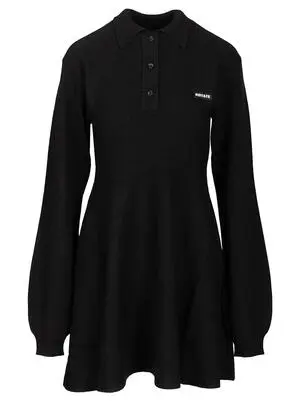 ROTATE BY BIRGER CHRISTENSEN Polo Dress - Black