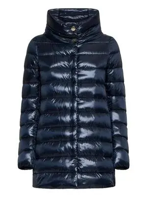 Herno High-shine Puffer Jacket - Blue